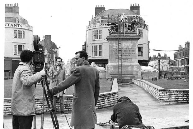 Roving reporter in Weymouth was first to present news programme