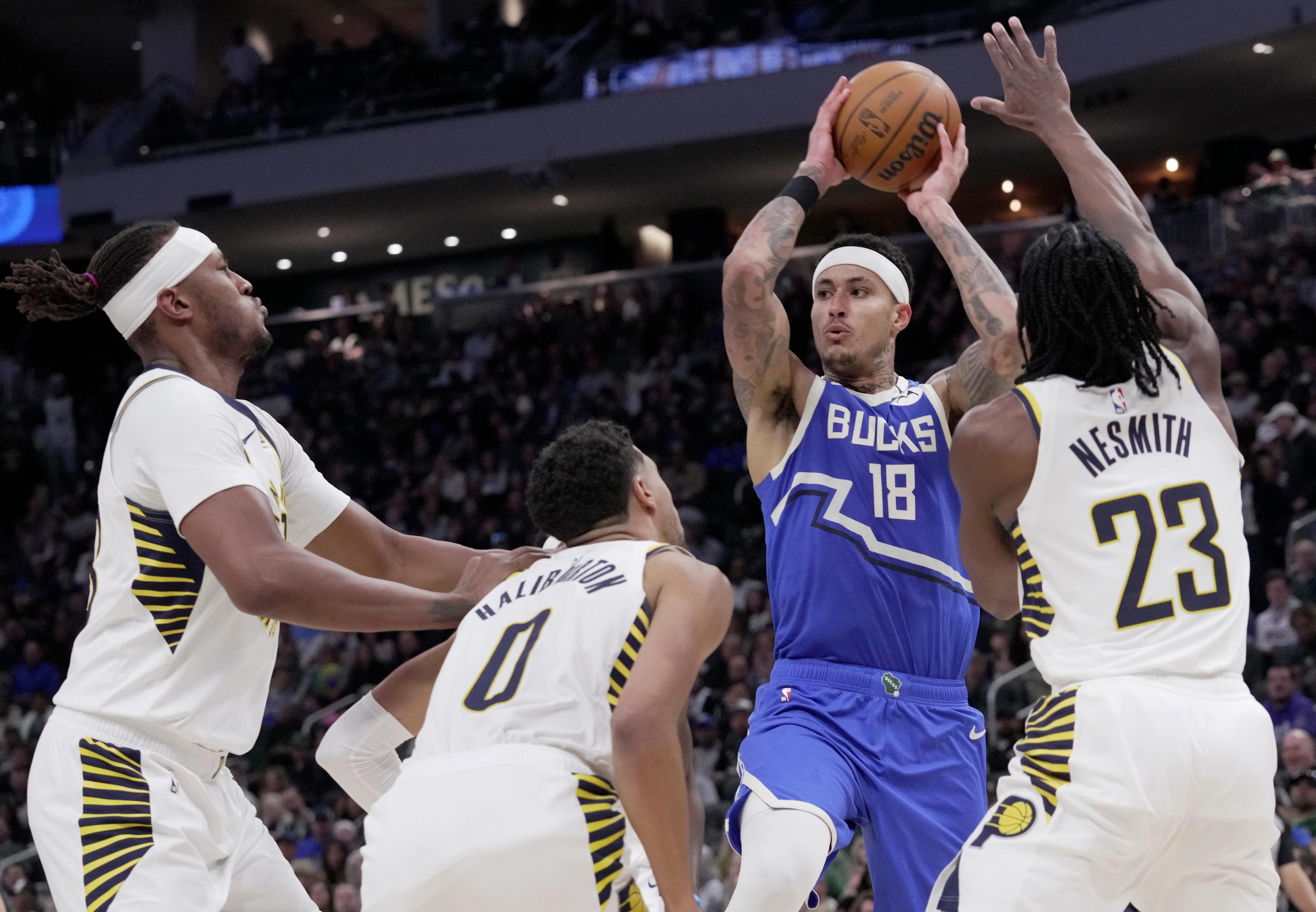 Milwaukee Bucks hold off late rally by the Indiana Pacers to take ...