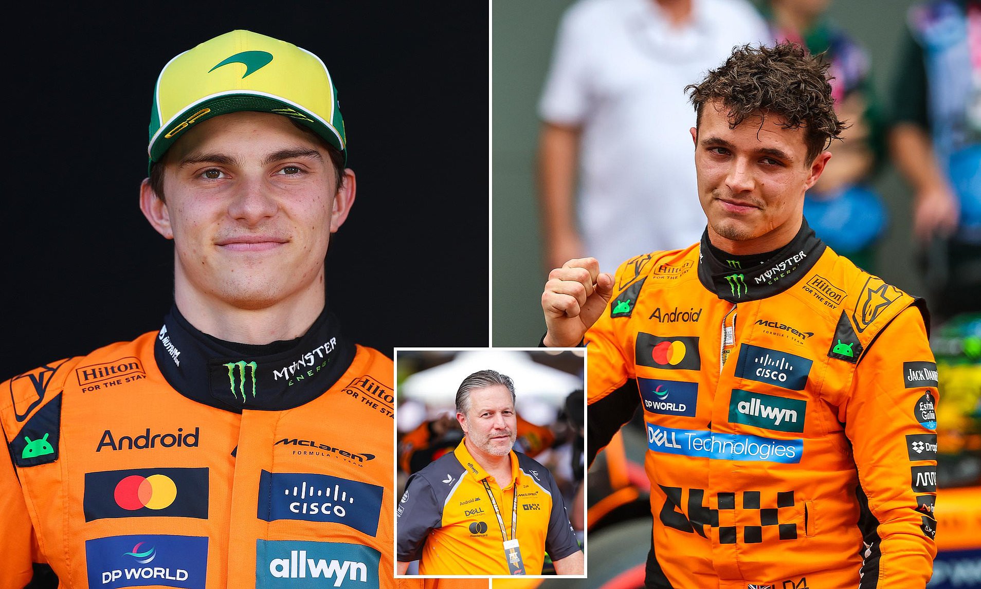 McLaren chief Zak Brown's simple three-word message to Oscar Piastri ...