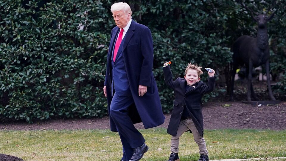 Viral video: Donald Trump's hand-in-hand stroll with Elon Musk’s son ...