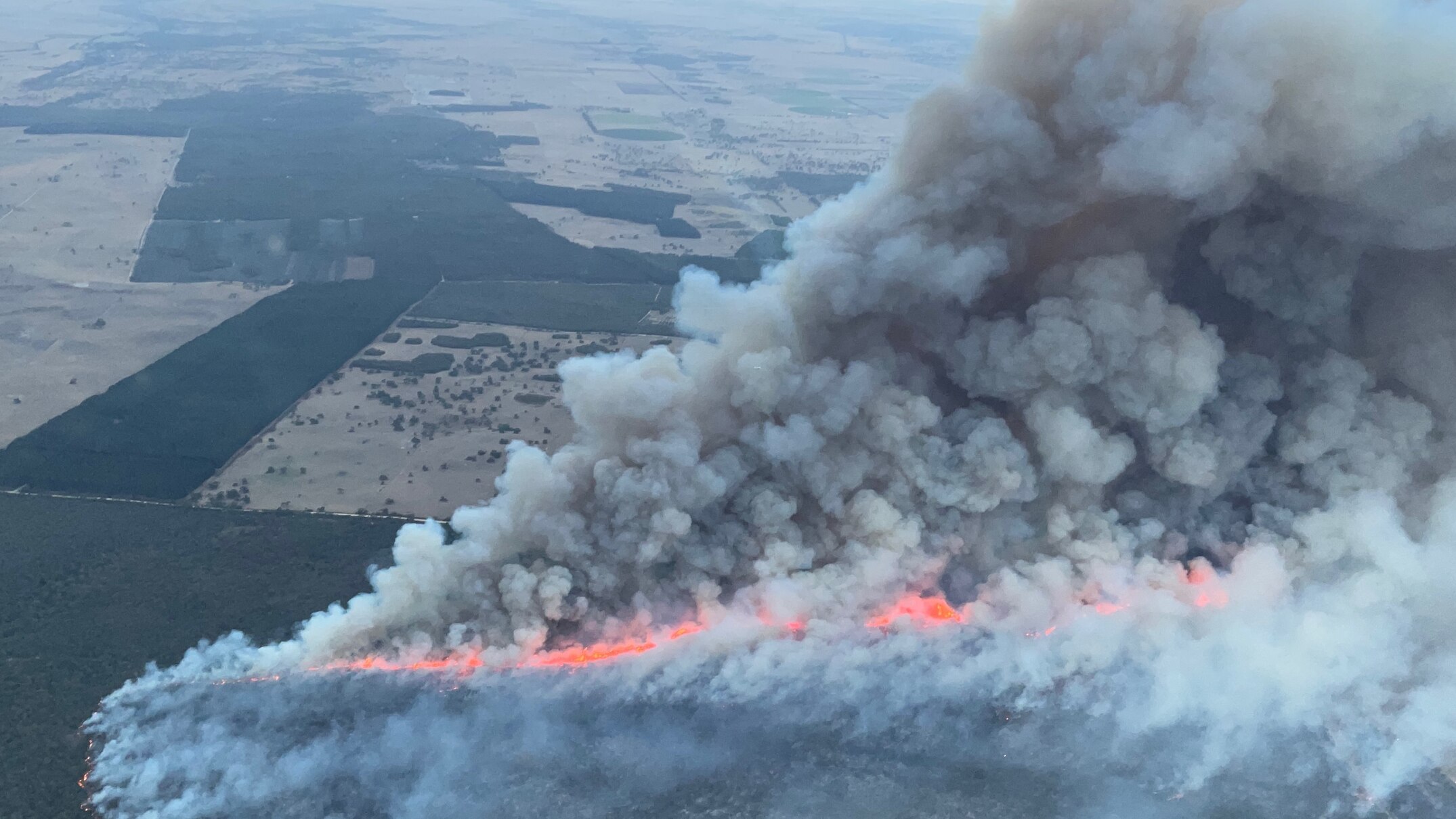Firefighters work through the night to battle bushfire in SA's south-east