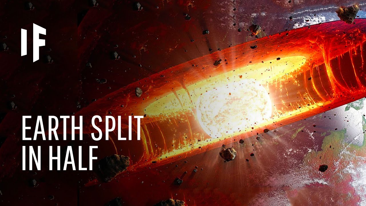 Suppose Earth was cut in half and its inner core exposed