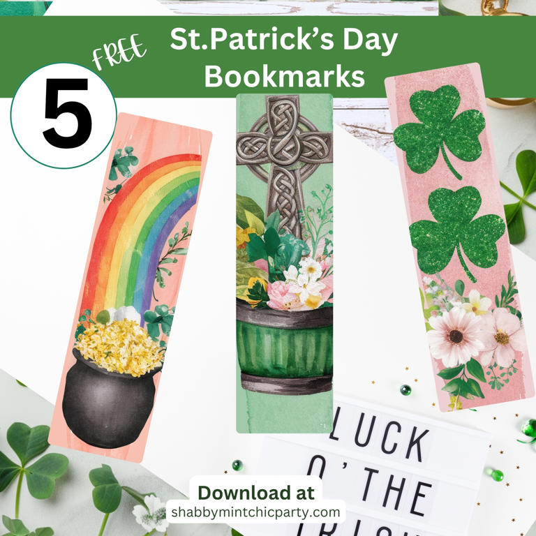 Celebrate St. Patrick’s Day with These Free Printable Bookmarks