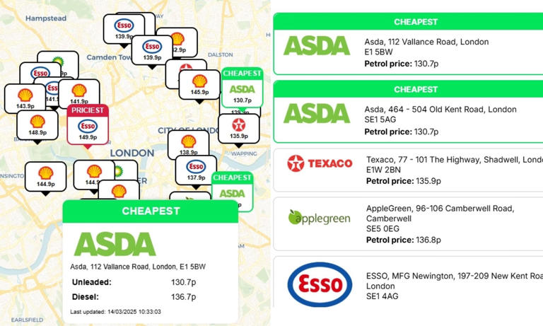 Cheapest petrol and diesel near you REVEALED in ultimate map