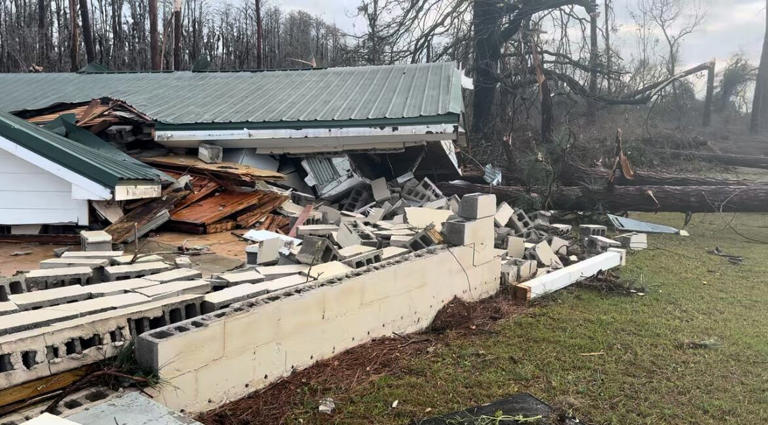 Storm damage reported following tornado in South Georgia