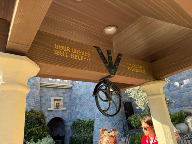 Roof Returns to Freshly Repainted Snow White's Wishing Well at Disneyland