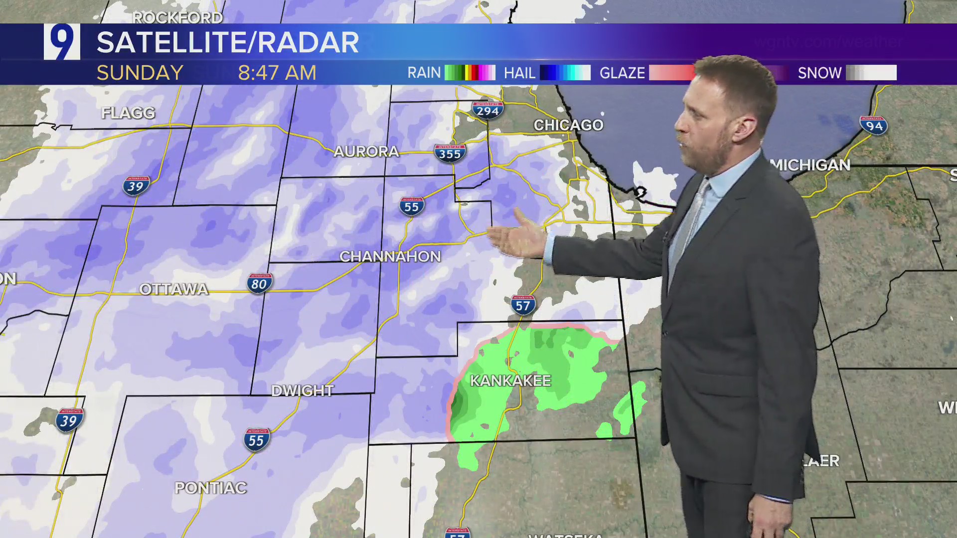 Sunday forecast: Cold around Chicagoland, slushy snow accumulating ...