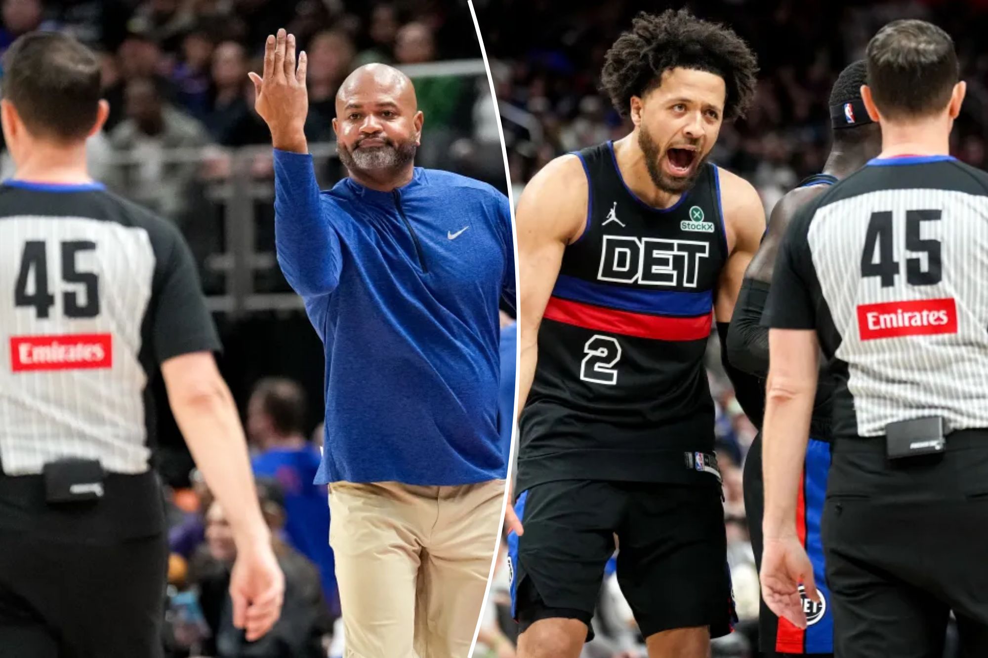 ‘Disgusted’ Pistons coach J.B. Bickerstaff explodes on refs after loss ...