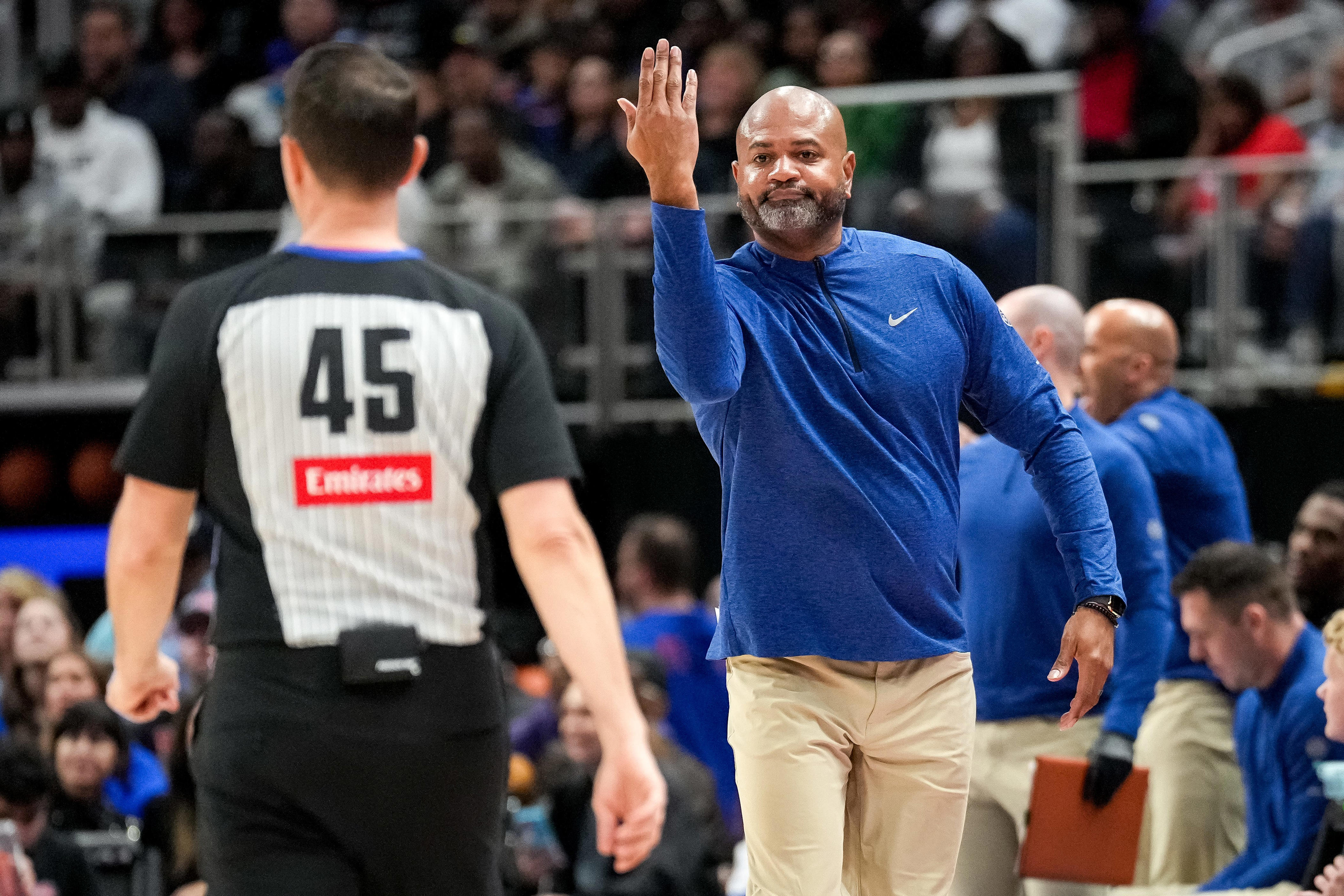 Pistons coach J.B. Bickerstaff erupts on NBA refs in loss vs Thunder ...