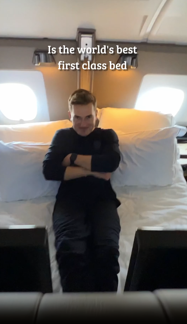 Most Comfortable FIRST CLASS Airplane Bed?🤔