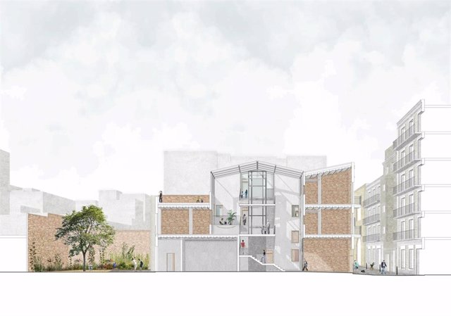 Barcelona inicia las obras del proyecto de vivienda cooperativa La Domèstika, en la Bordeta