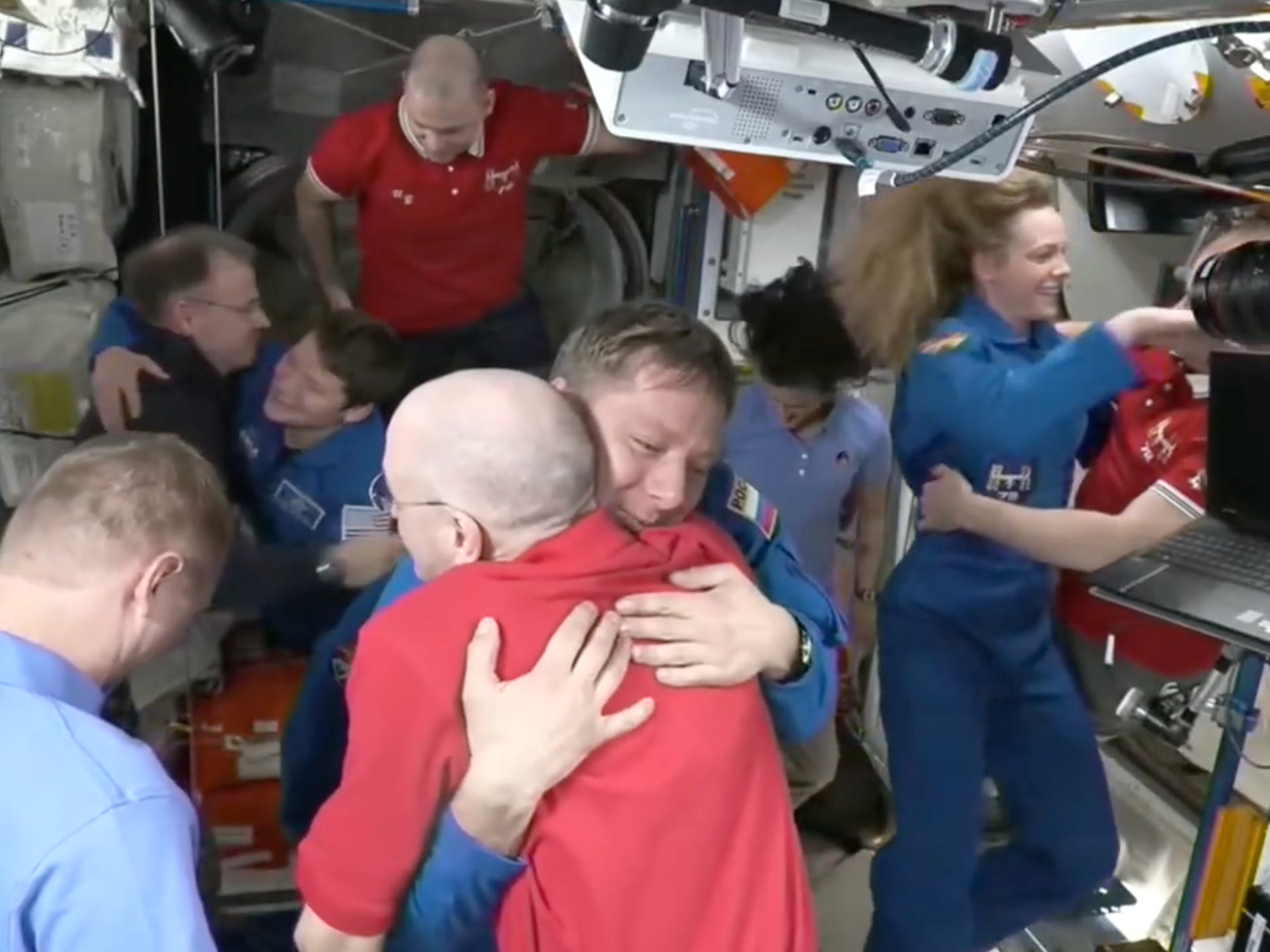 Scenes of joy as stranded US astronauts moved a step closer to ...