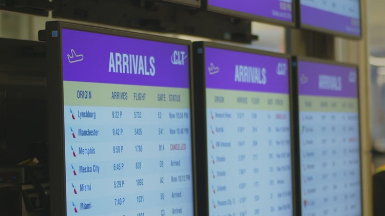 Travelers at Charlotte Airport face flight delays, cancellations as ...