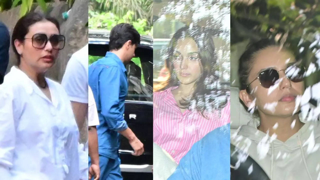 In Pics: Rani Mukerji, Sidharth Malhotra, Kiara Advani, Huma Qureshi, and others visit Ayan ...