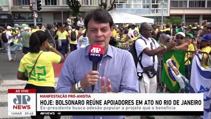 Bolsonaro reúne apoiadores em ato no Rio de Janeiro neste domingo (16 ...