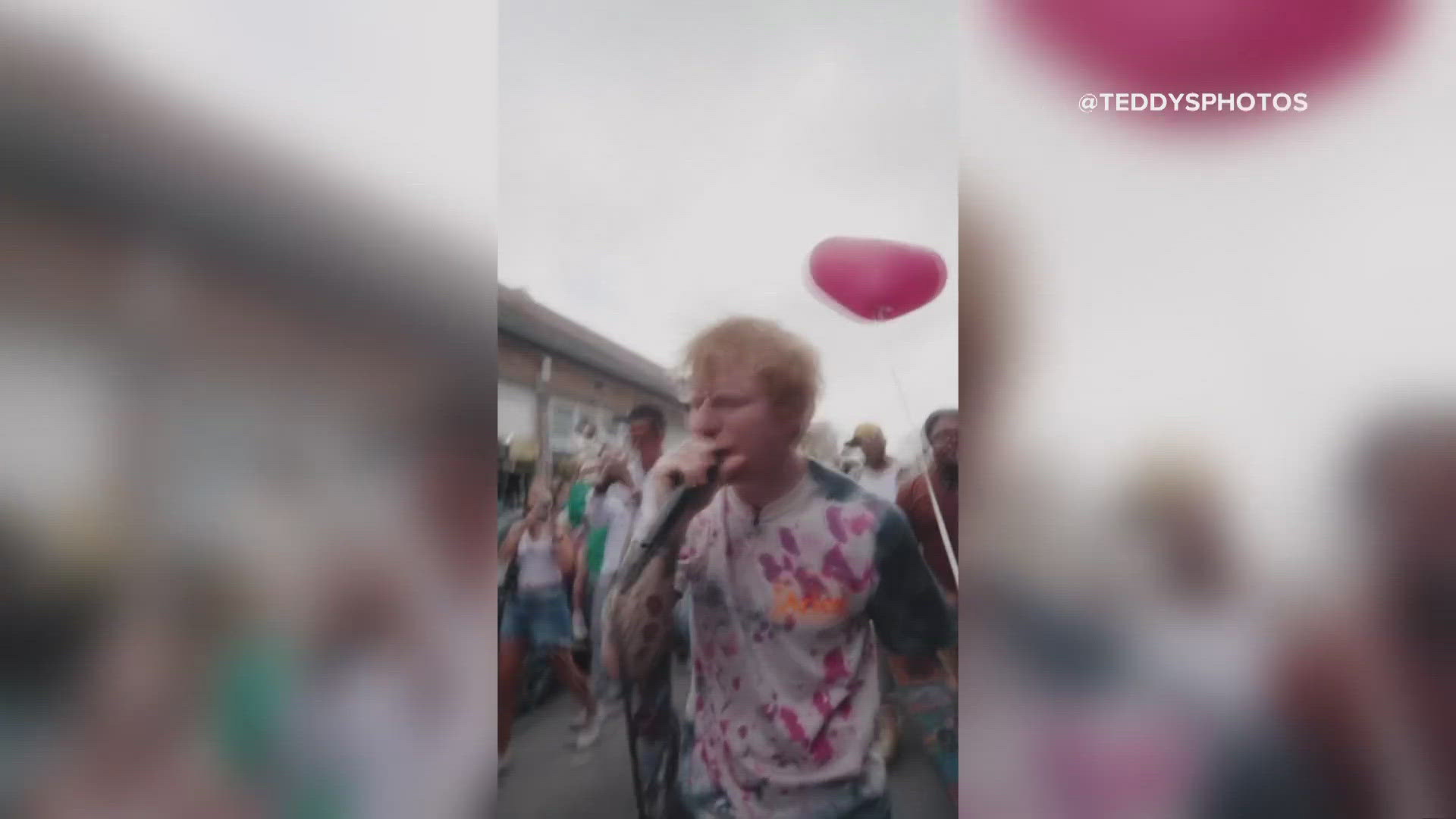 Ed Sheran in New Orleans