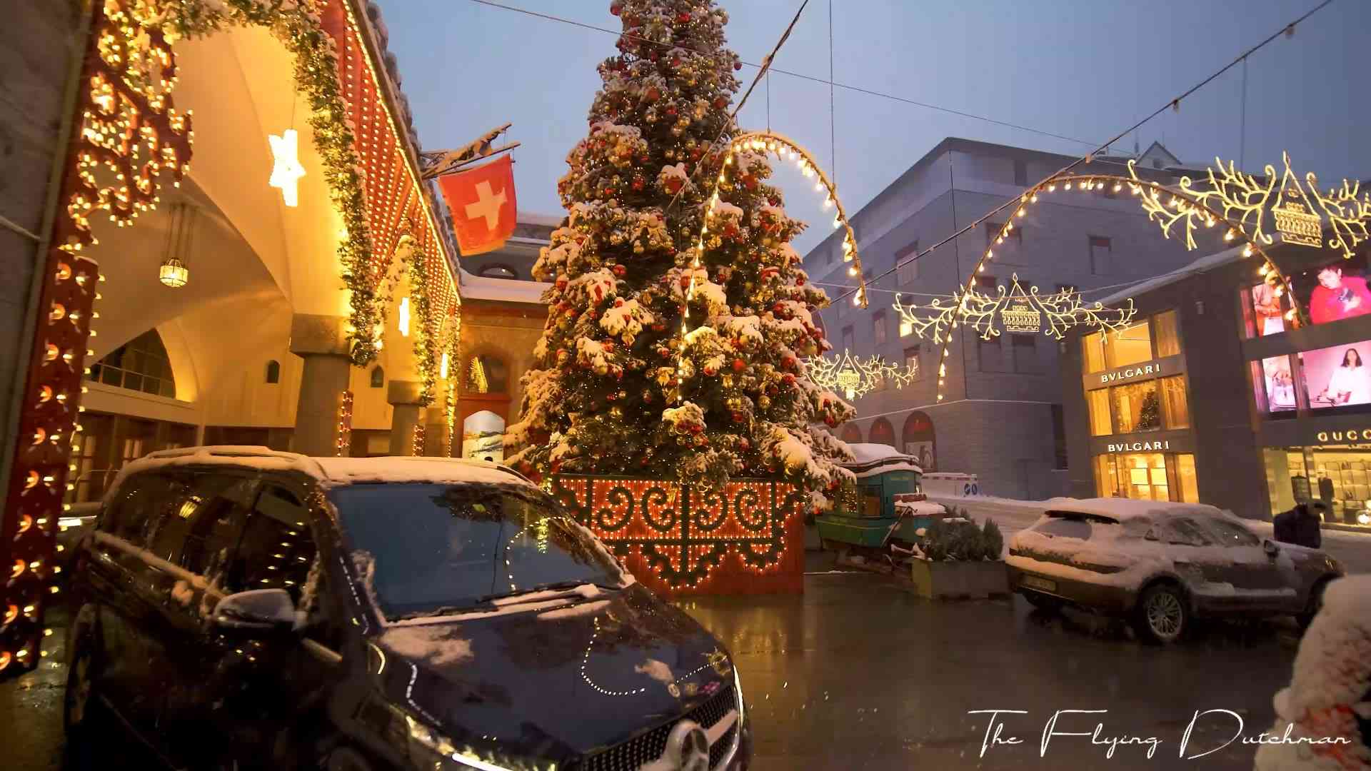 St. Moritz – Enchanting Christmas Evening Walk Through a Winter ...