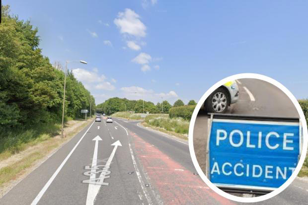 Delays after crash blocks road