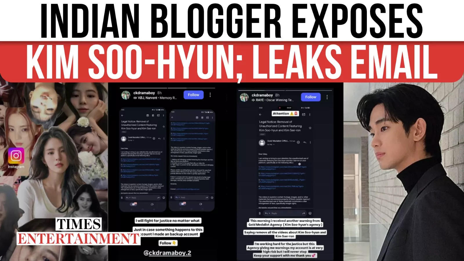 Kim Soo-Hyun's Agency Takes Legal Action Against Indian Influencer ...