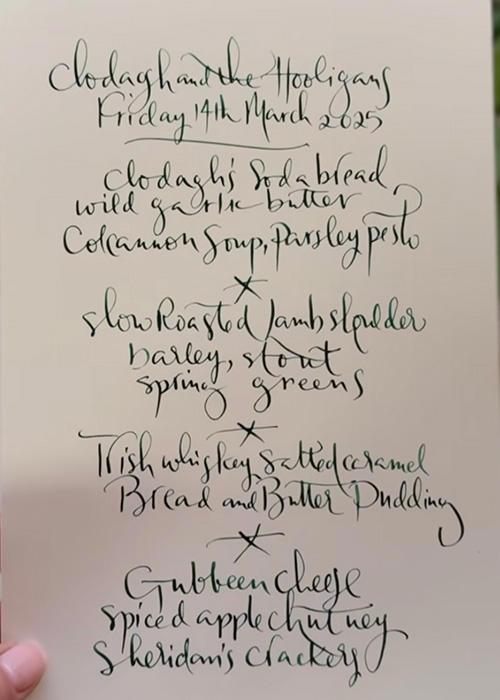 Gourmet and green! Clodagh McKenna throws 'magical' evening to ...