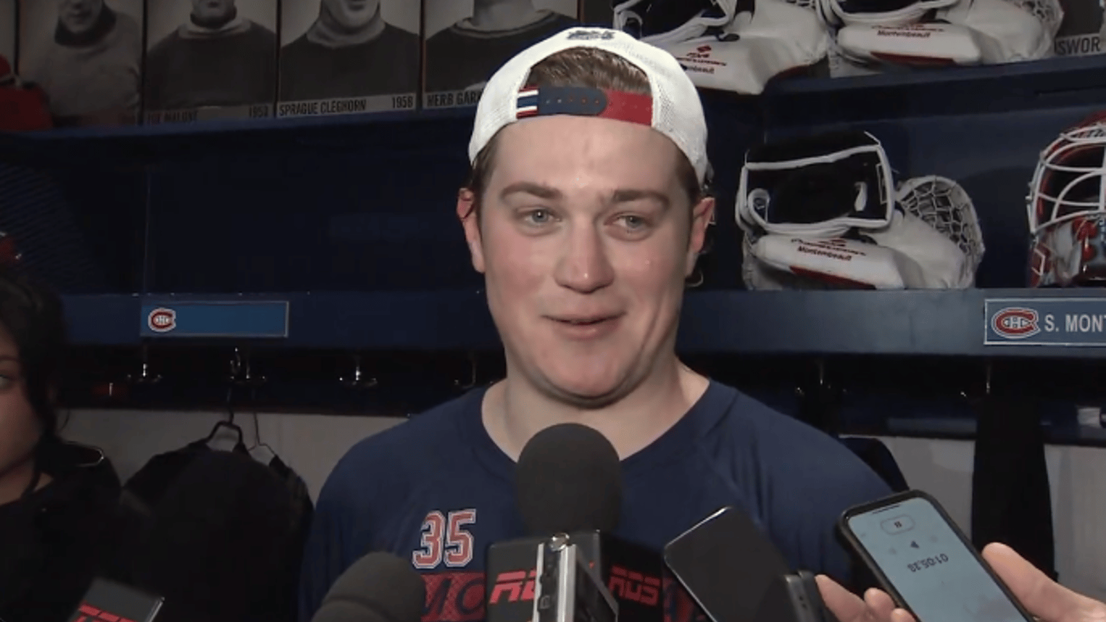 Samuel Montembeault a trippé sur l’ambiance du Centre Bell hier soir