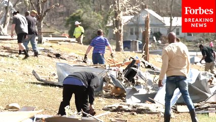 Residents Begin Cleanup Operations After Severe Storms Cause Damage In ...