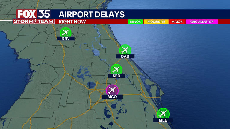 Florida weather live updates: Flights delayed at major Florida airports