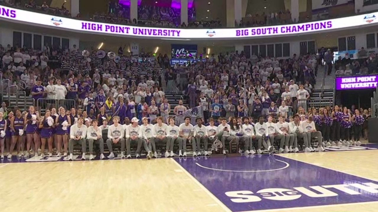 High Point University fans react to March Madness Selection Sunday