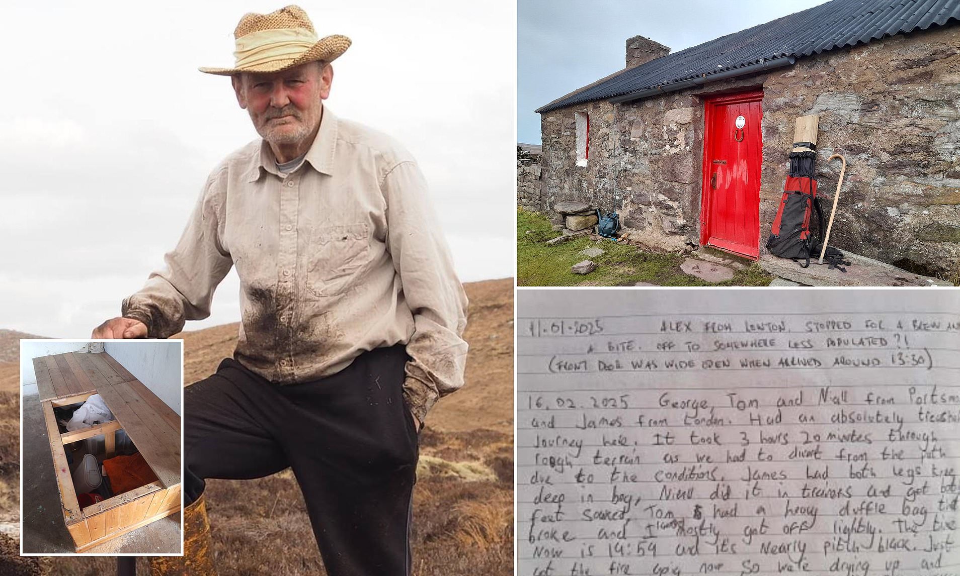 Poorly equipped visitors damage a historic bothy in the Highlands