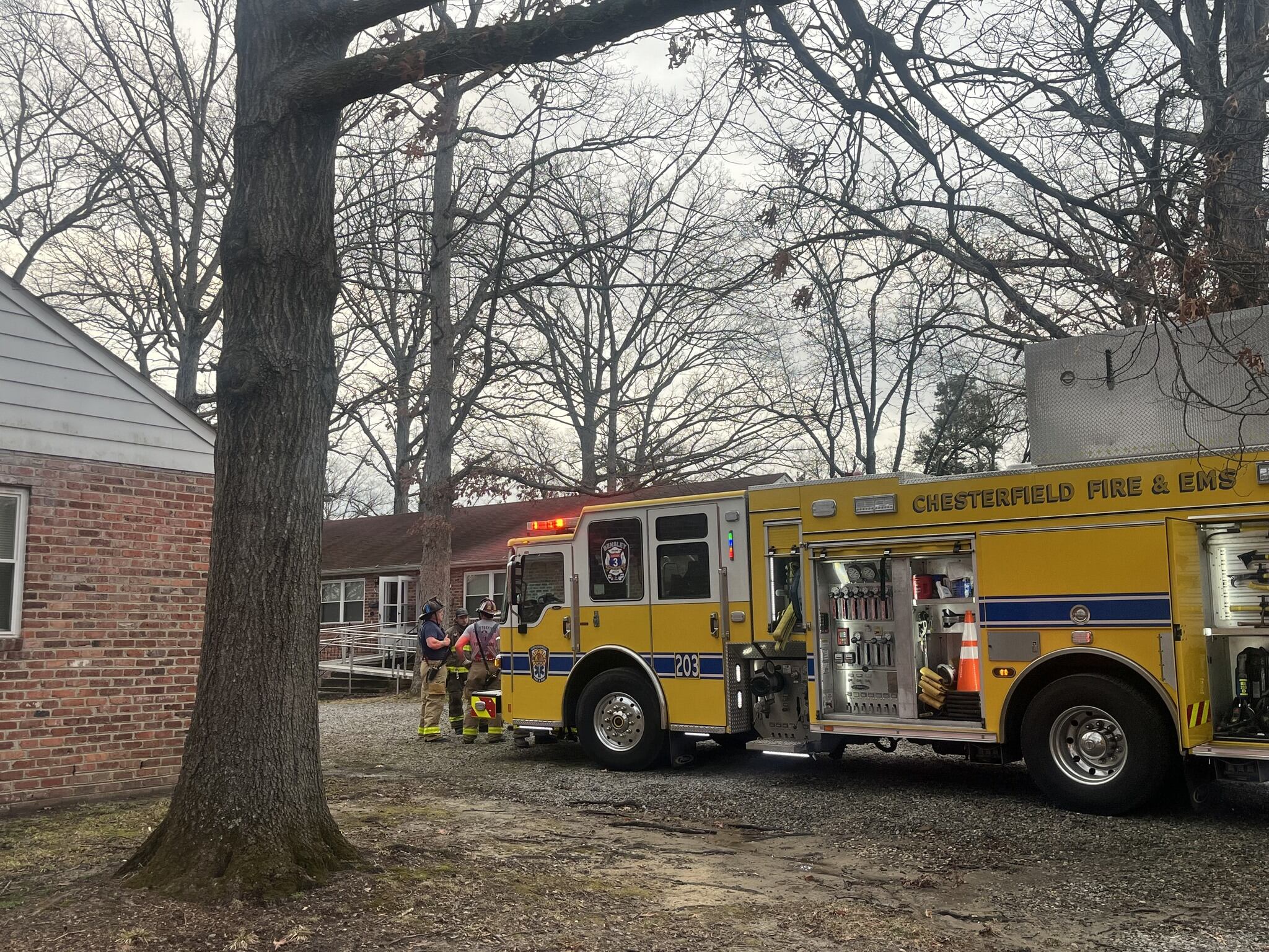 1 hospitalized, 2 displaced after Chesterfield house fire