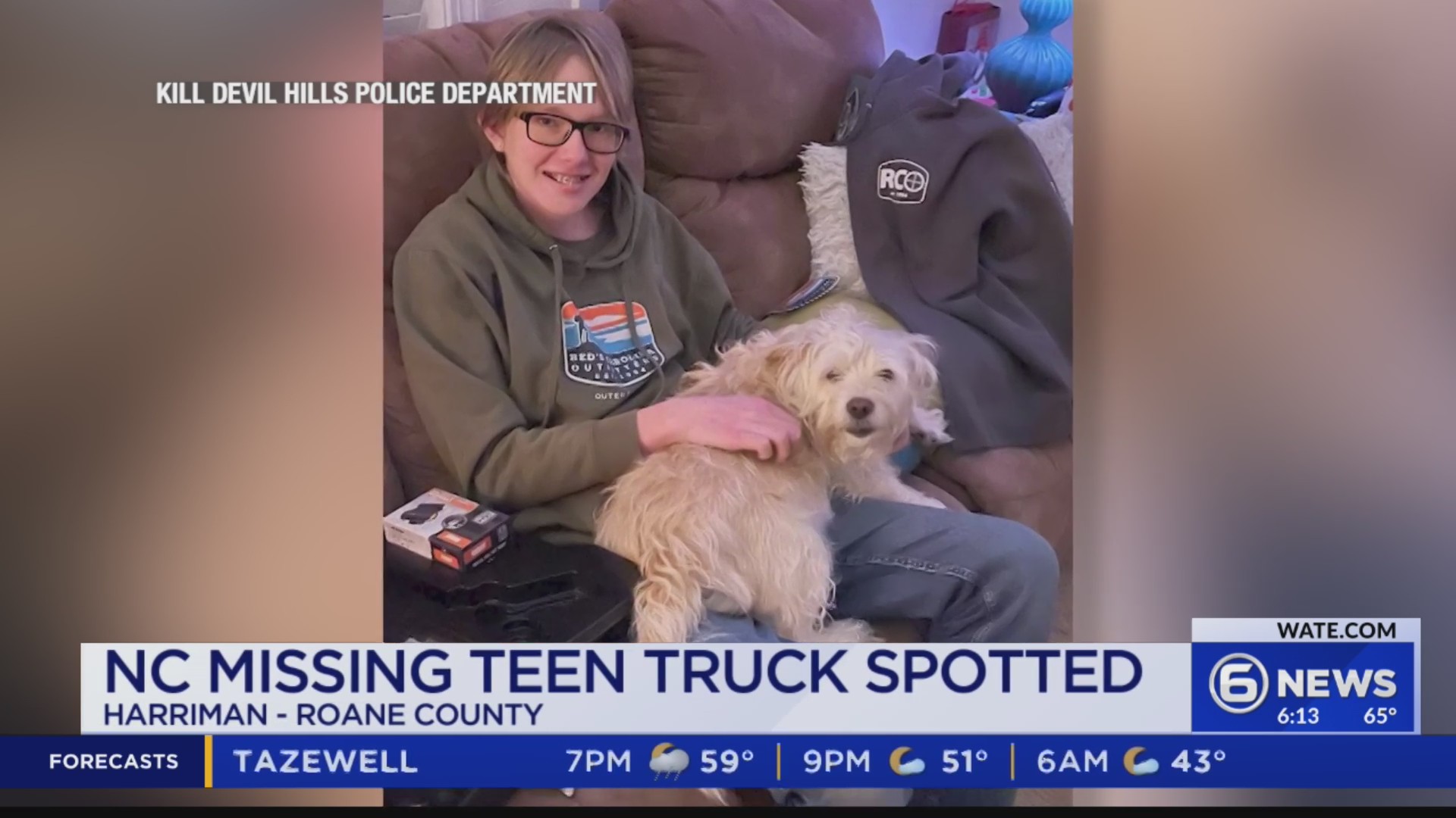 Missing North Carolina teen’s truck seen near Harriman