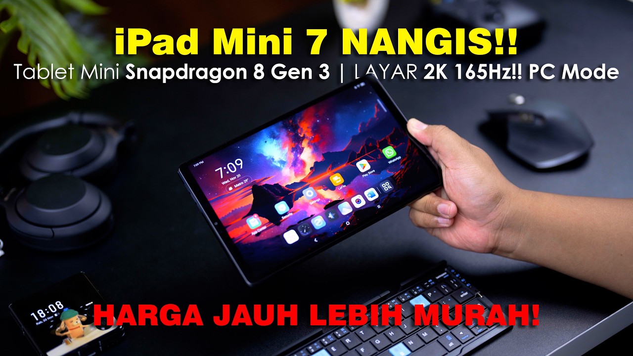Lupakan iPad Mini 7!! TABLET Mini Spek MONSTER, Snapdragon 8 Gen3 ...