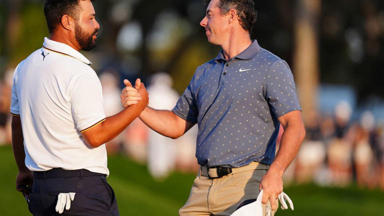 The Players Championship heads to a rare Monday playoff between Rory ...