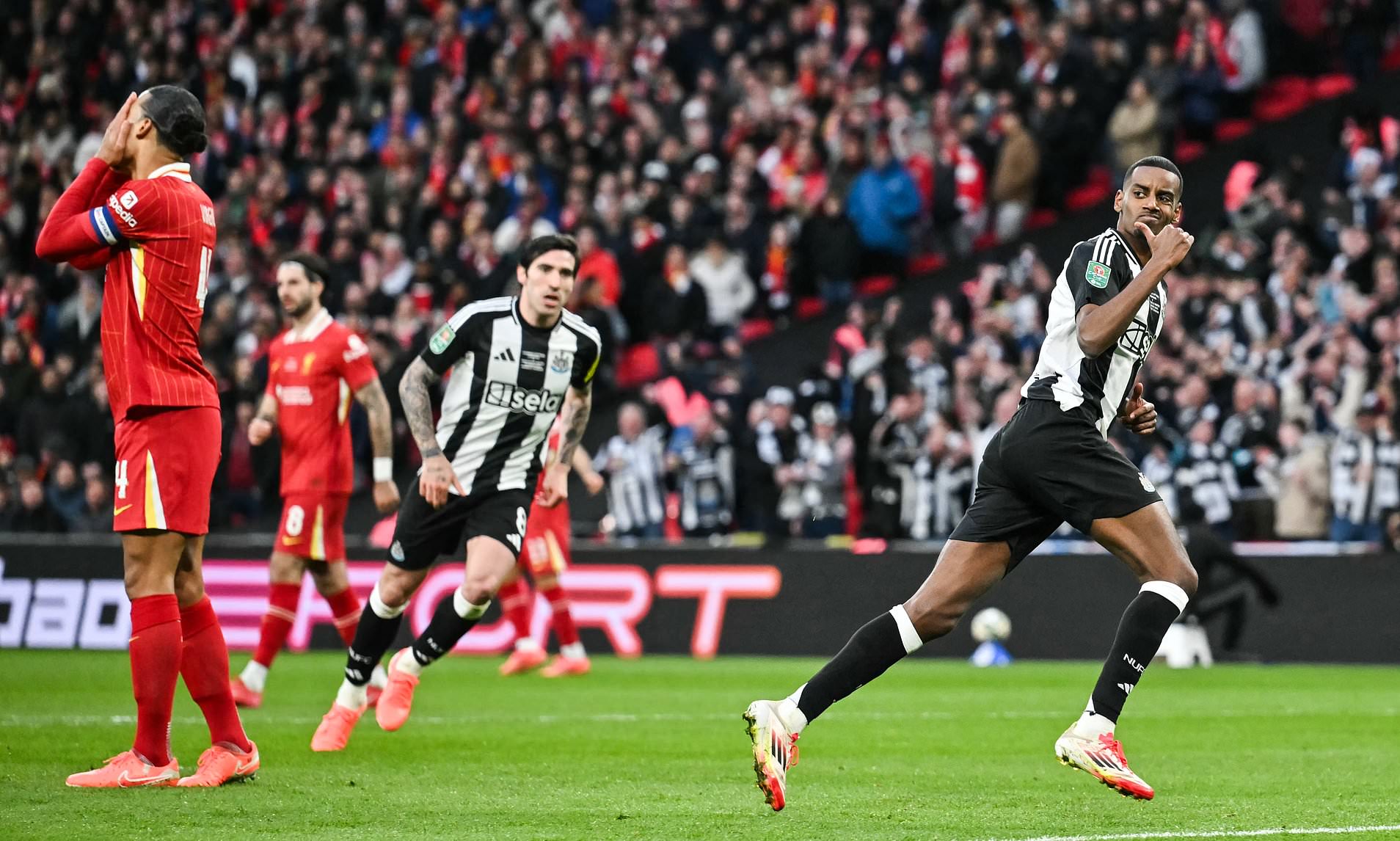 Liverpool 1-2 Newcastle: Magpies end 70-YEAR wait for domestic ...