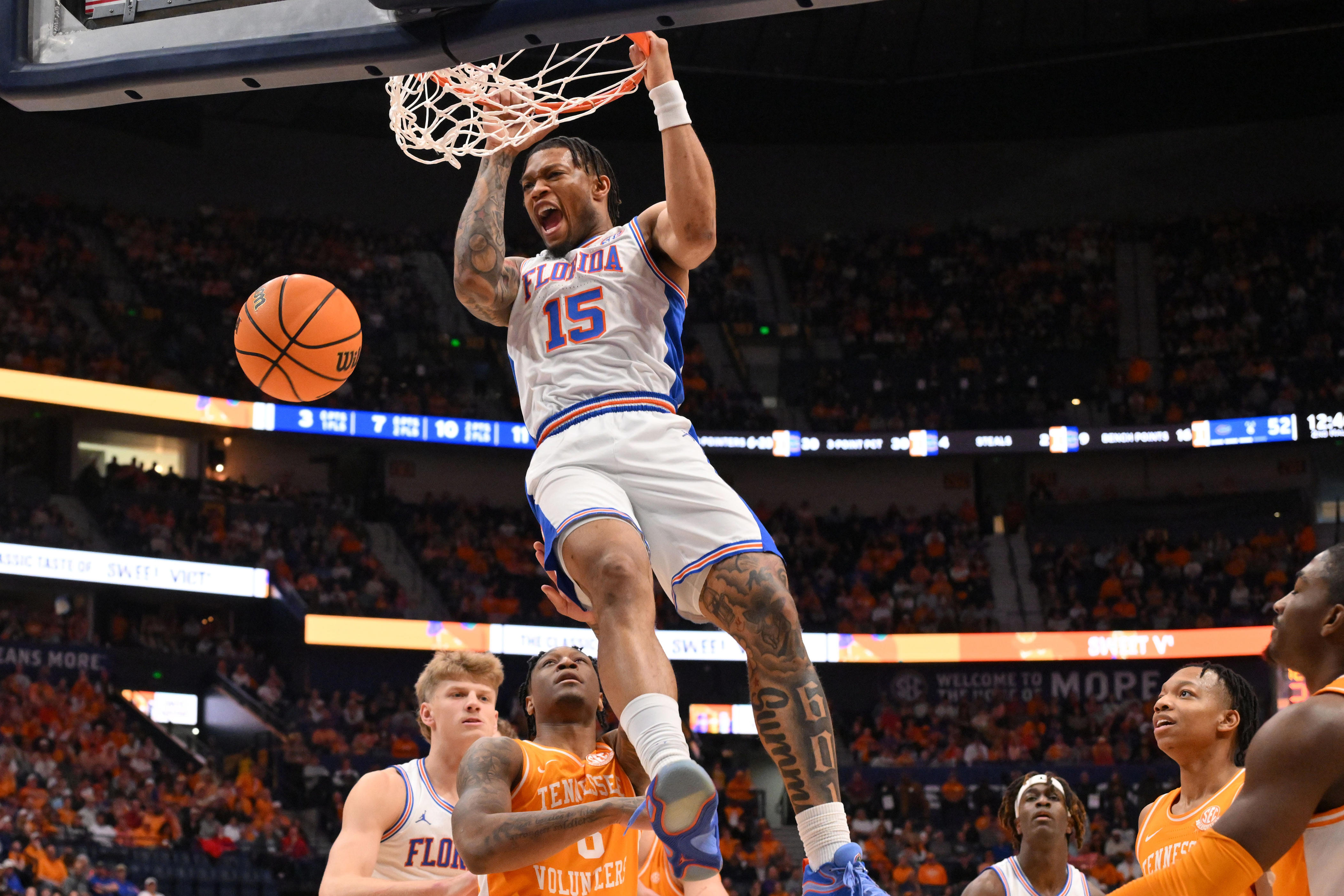 Gator champs: Florida basketball holds off Tennessee for SEC Tournament ...