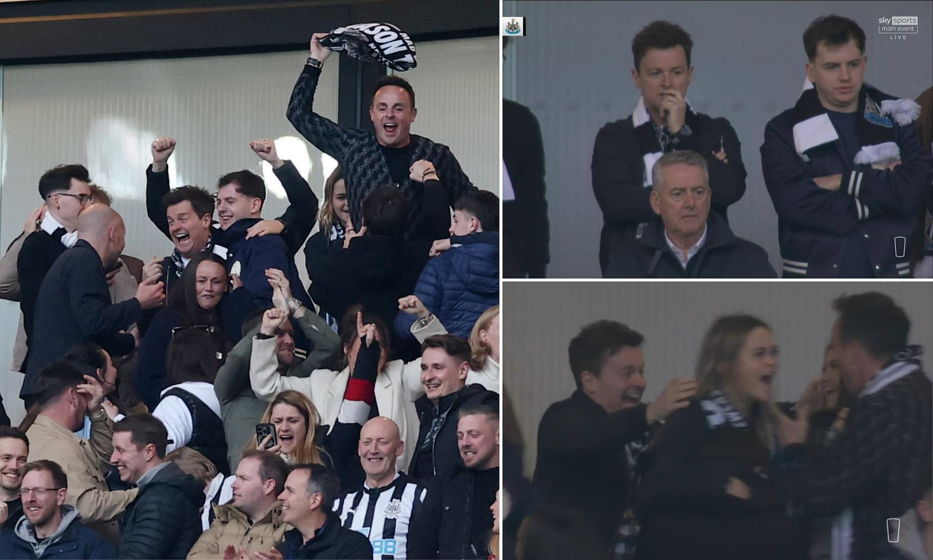 Ant and Dec jump for joy as duo celebrate Newcastle's Carabao Cup win ...