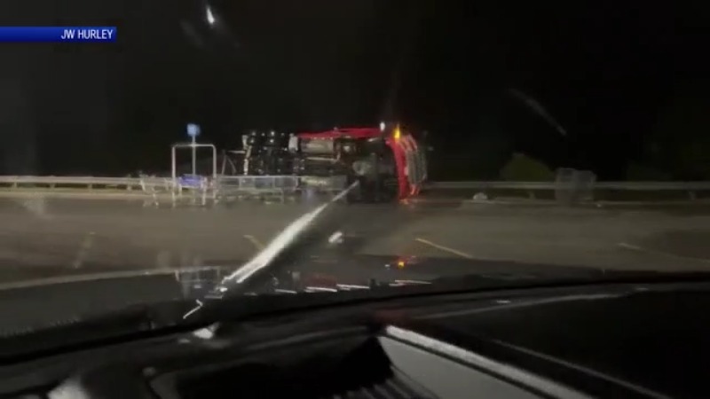 PHOTOS: Trailer flips, homes damaged in Alabama after tornado touches down