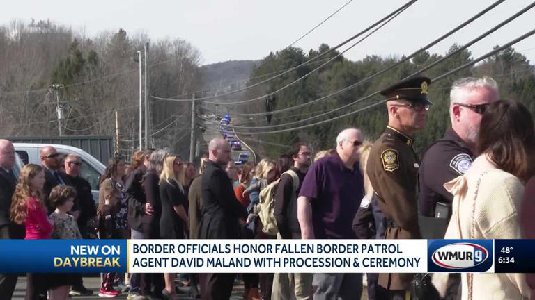 Border officials honor fallen Agent David Maland with procession & ceremony