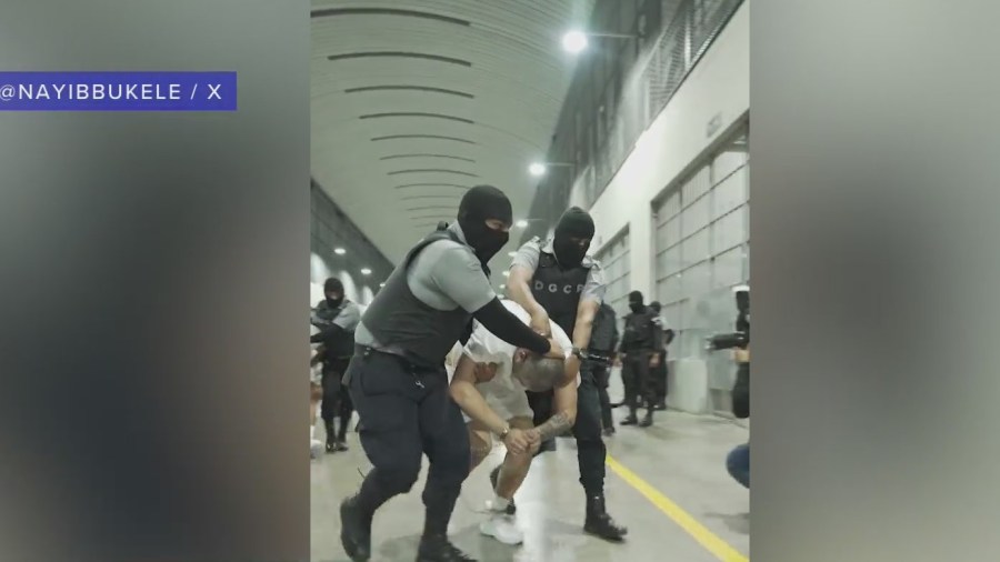 Accused Tren de Aragua gang members deported to El Salvador get harsh ...