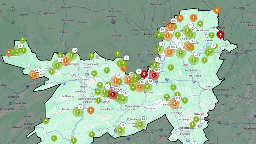 Power outages impact thousands across PA