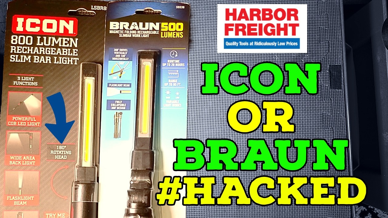 Harbor Freight Icon Slim Light vs. Braun Slim Light – Which One Wins?