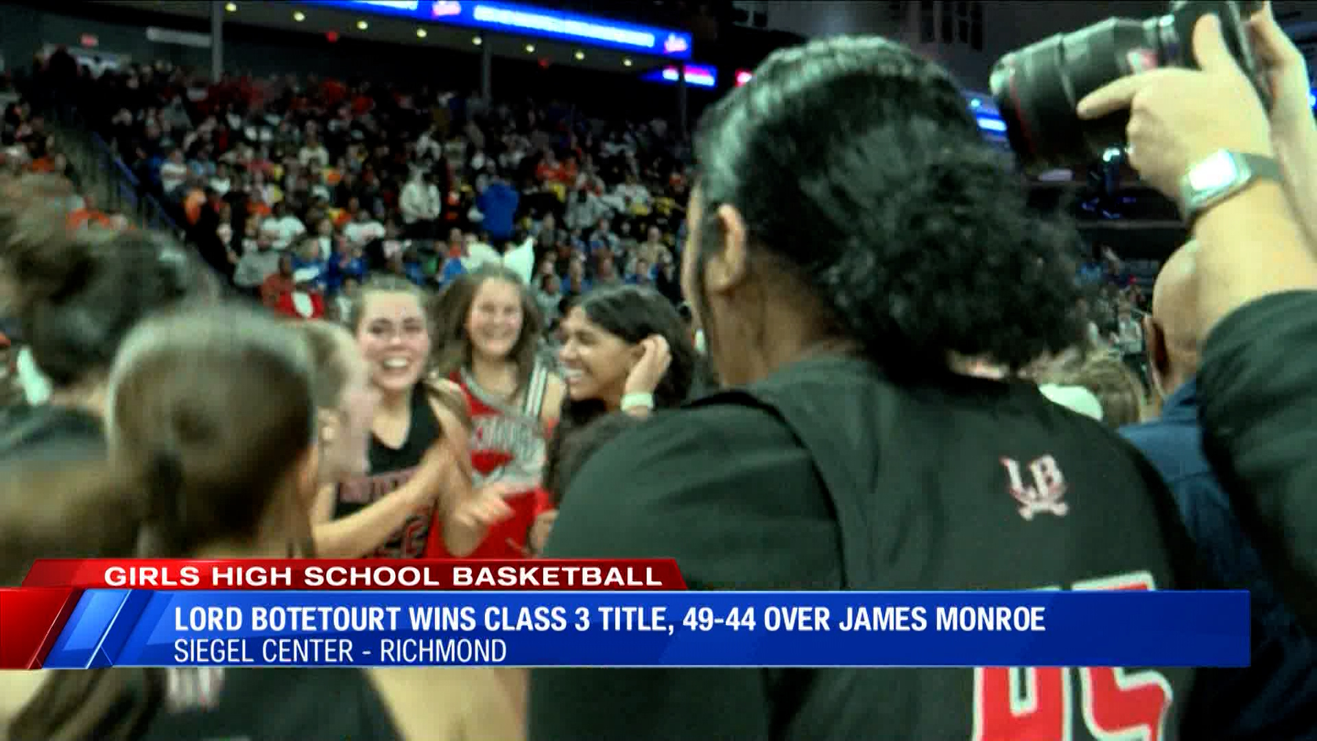 Lord Botetourt wins class 3 title, 49-44 over James Monroe