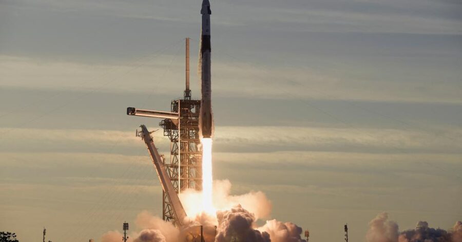 Stuck NASA astronauts one step closer to home after SpaceX crew-swap launch