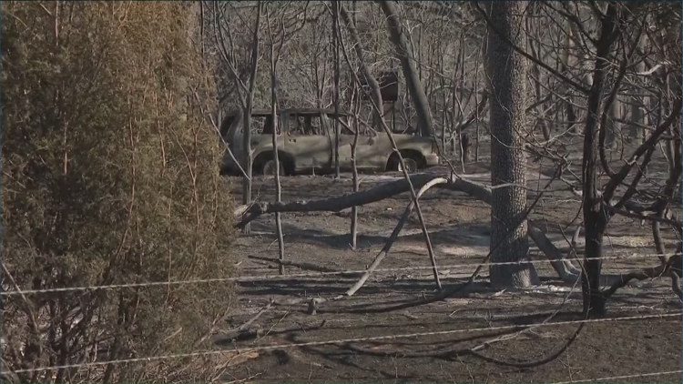 Fire crews continue to battle 9,700-acre wildfire near Fredericksburg