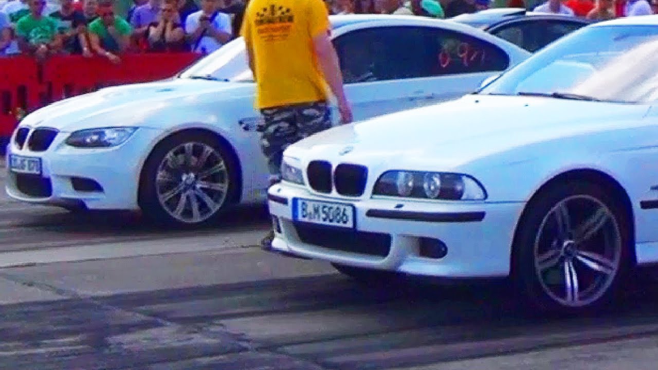 BMW M3 E92 vs. M5 E39 ⚡ Drag Race & Acceleration Sound Battle