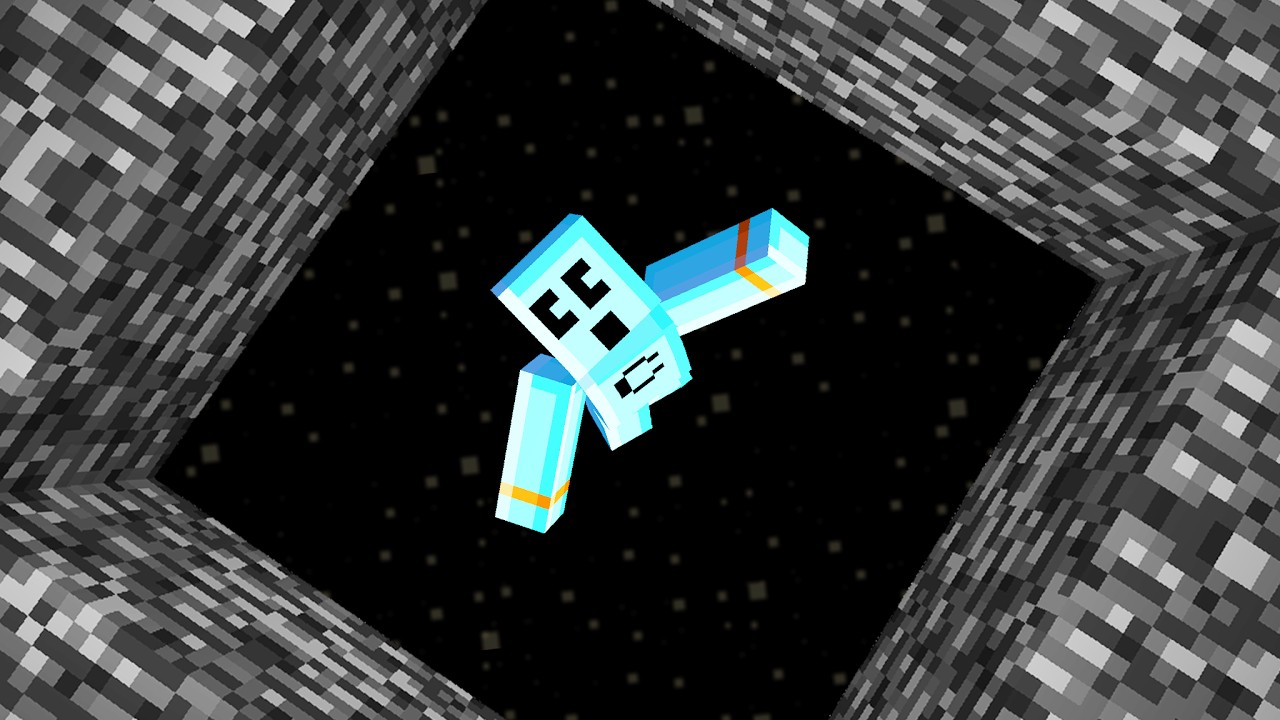 I got stuck in the void and had to escape Minecraft
