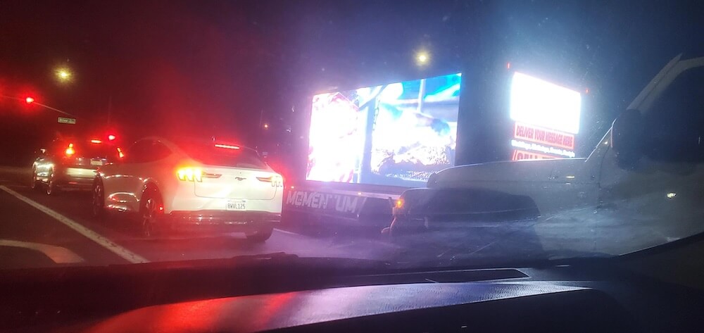 Driver shares photo of dangerous advertising scheme taking over ...