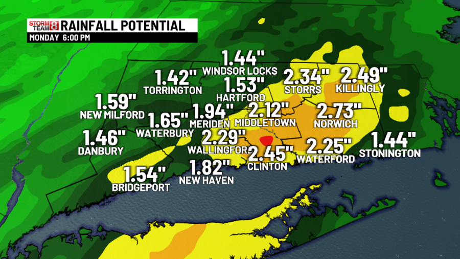 Heavy rain this morning