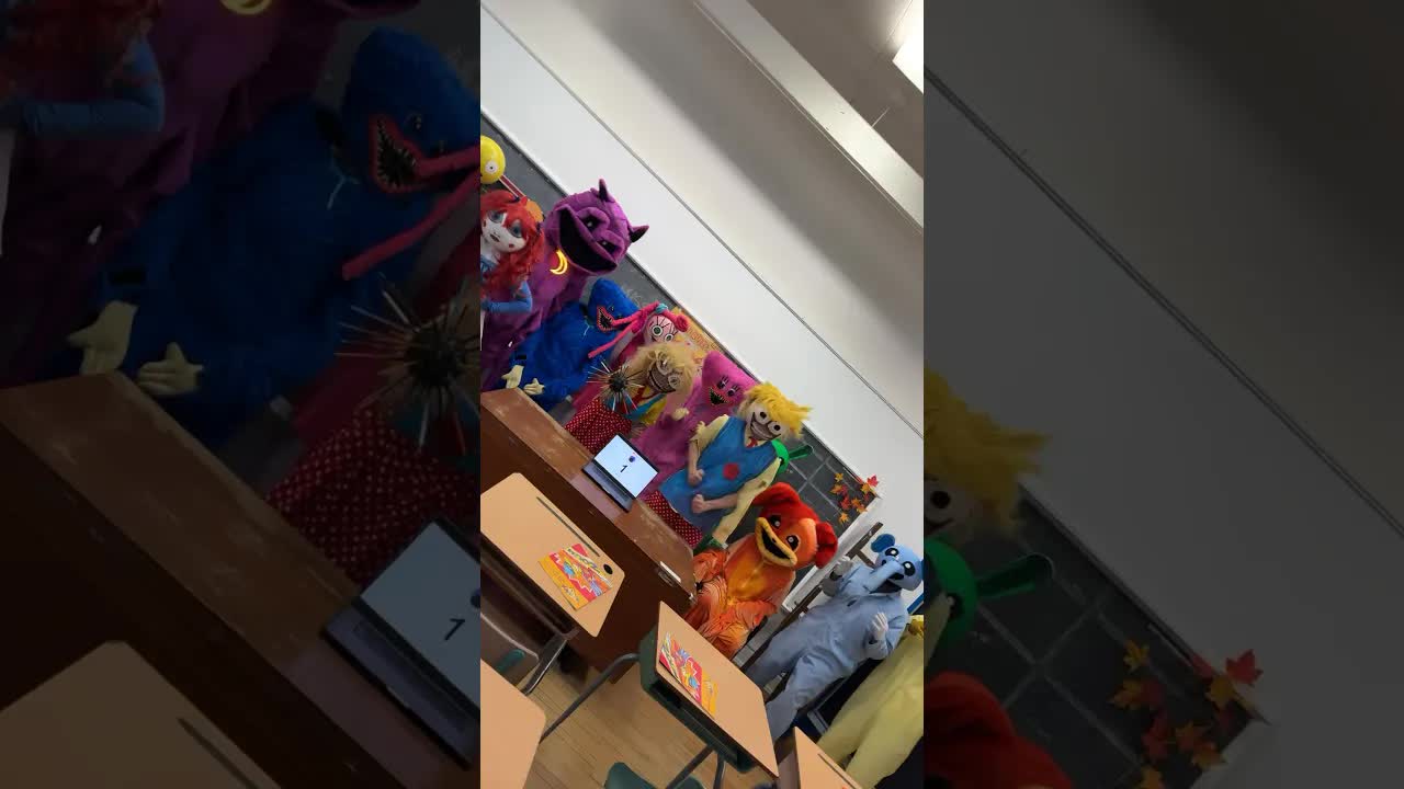 Classroom Fun: Colorful Mascots Dance Party