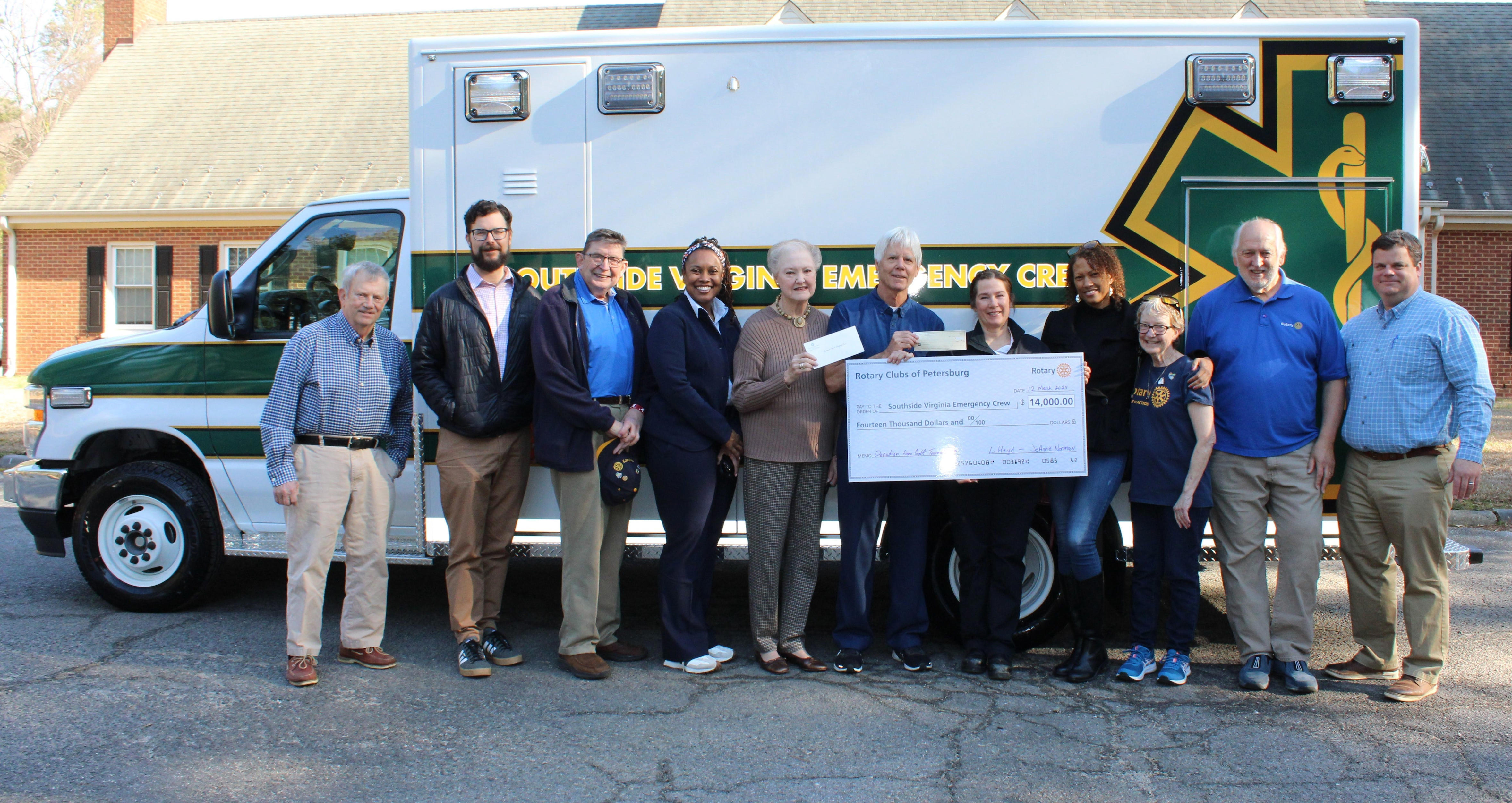 Petersburg Rotary Clubs team up, present $14K to Southside Virginia ...